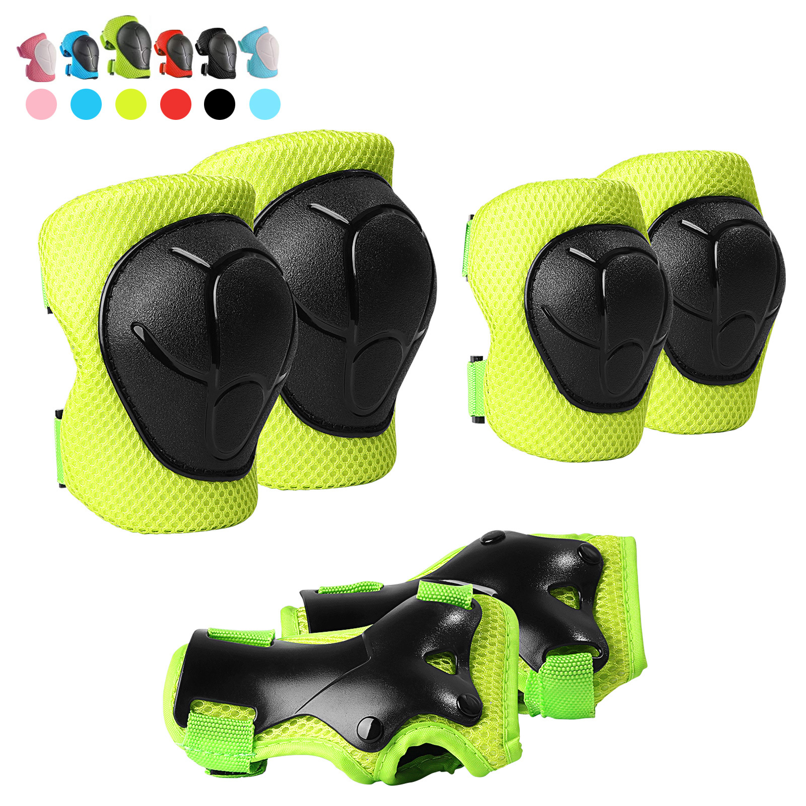 Six-piece thickened children's skateboard sports protective gear ...