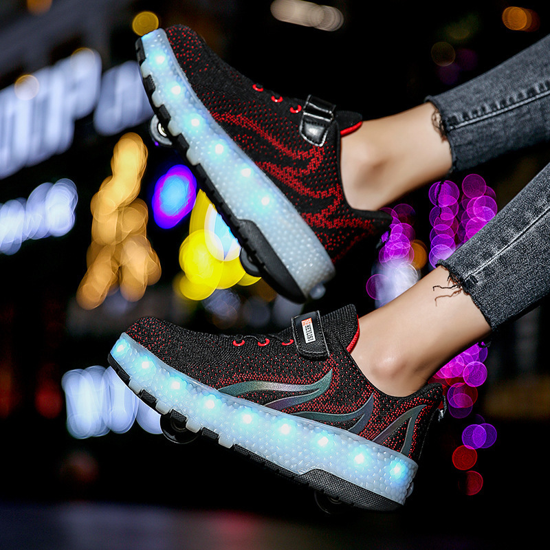 LED light wheel shoes student roller shoes | Roller skate manufacturers