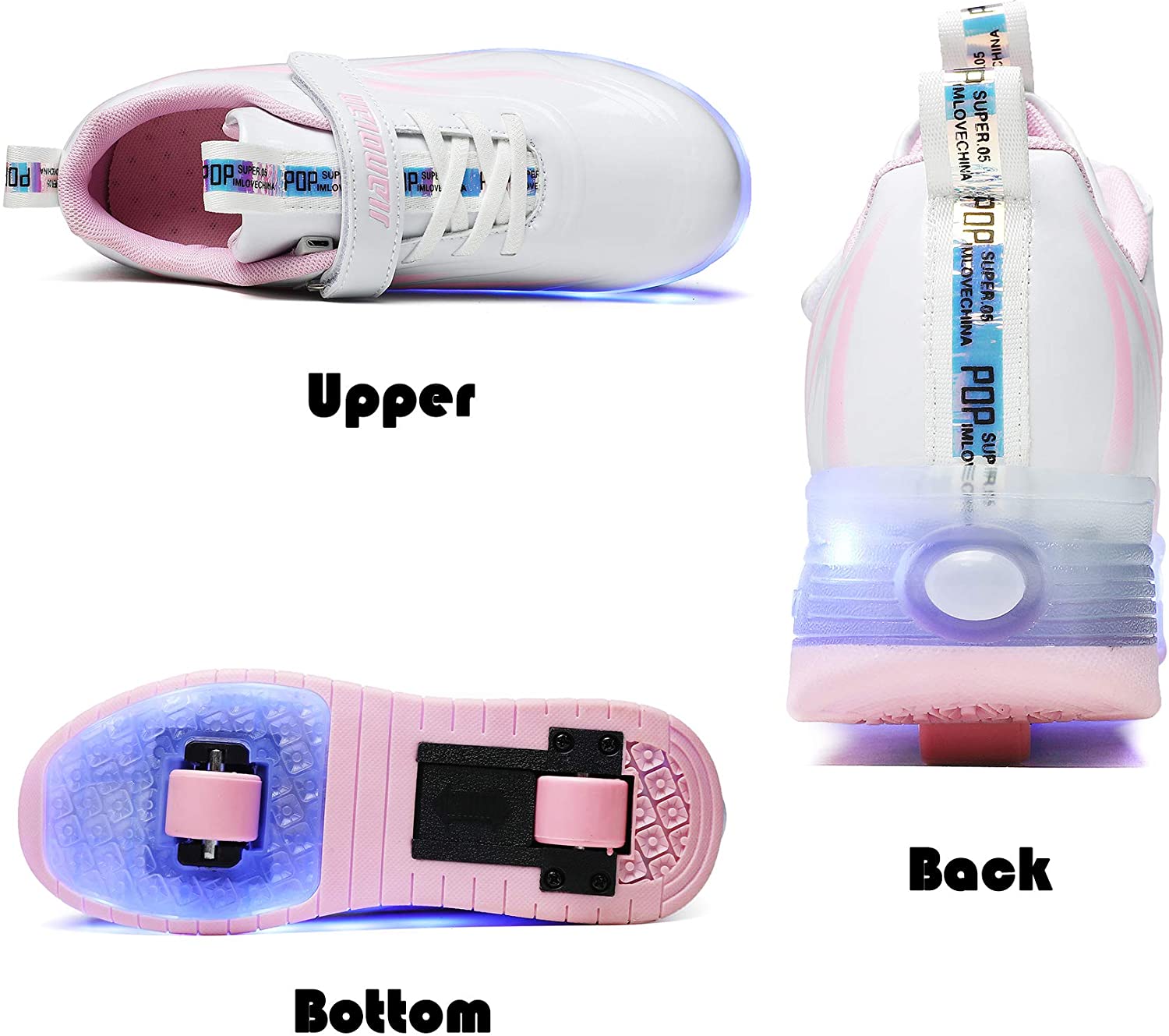 Spider Roller Skates Light Up Shoes With Usb Chargable | Roller skate ...