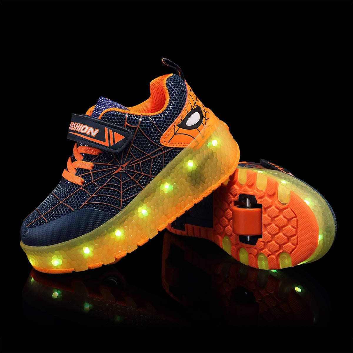 Spider Roller Skates Light Up Shoes With Usb Chargable | Roller skate ...